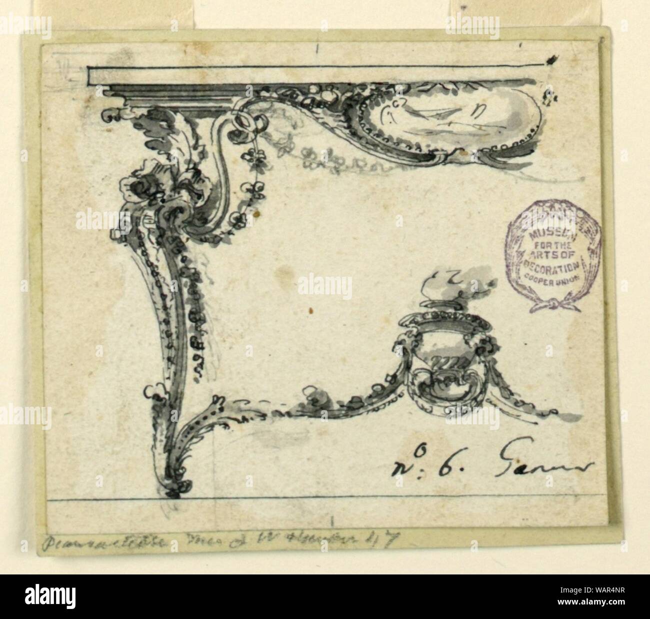 Drawing, Design for a Console Table, 18th–19th century Stock Photo - Alamy