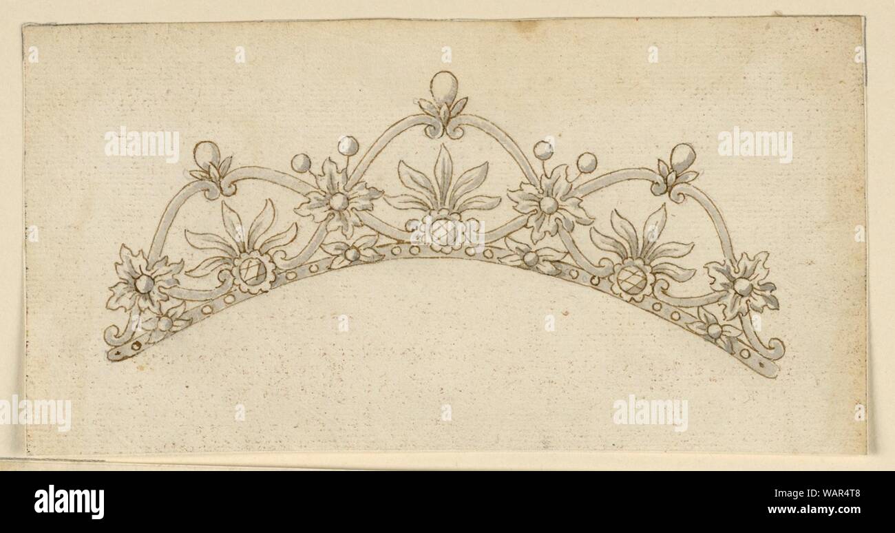 Drawing, Design for a Coronet, 1815–25 Stock Photo - Alamy