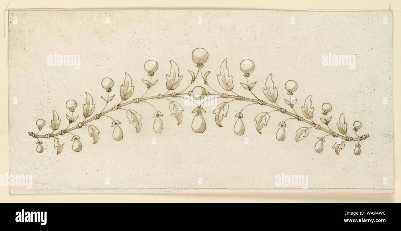 Drawing, Design for a Coronet, mid- 19th century Stock Photo - Alamy