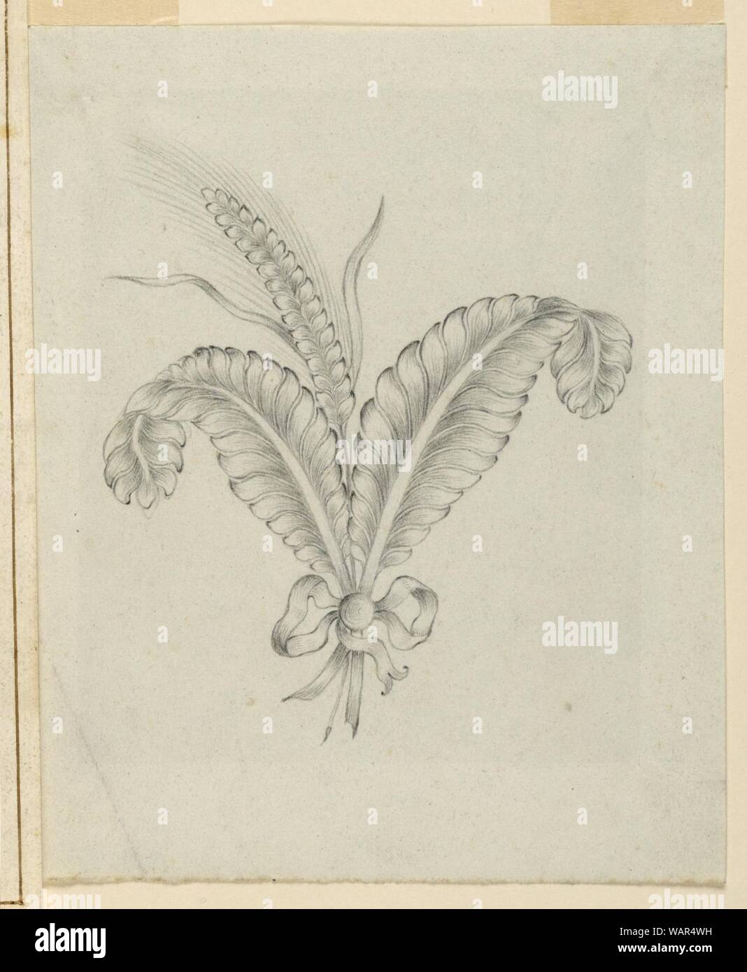Drawing, Design for a Corsage, ca. 1830 Stock Photo - Alamy