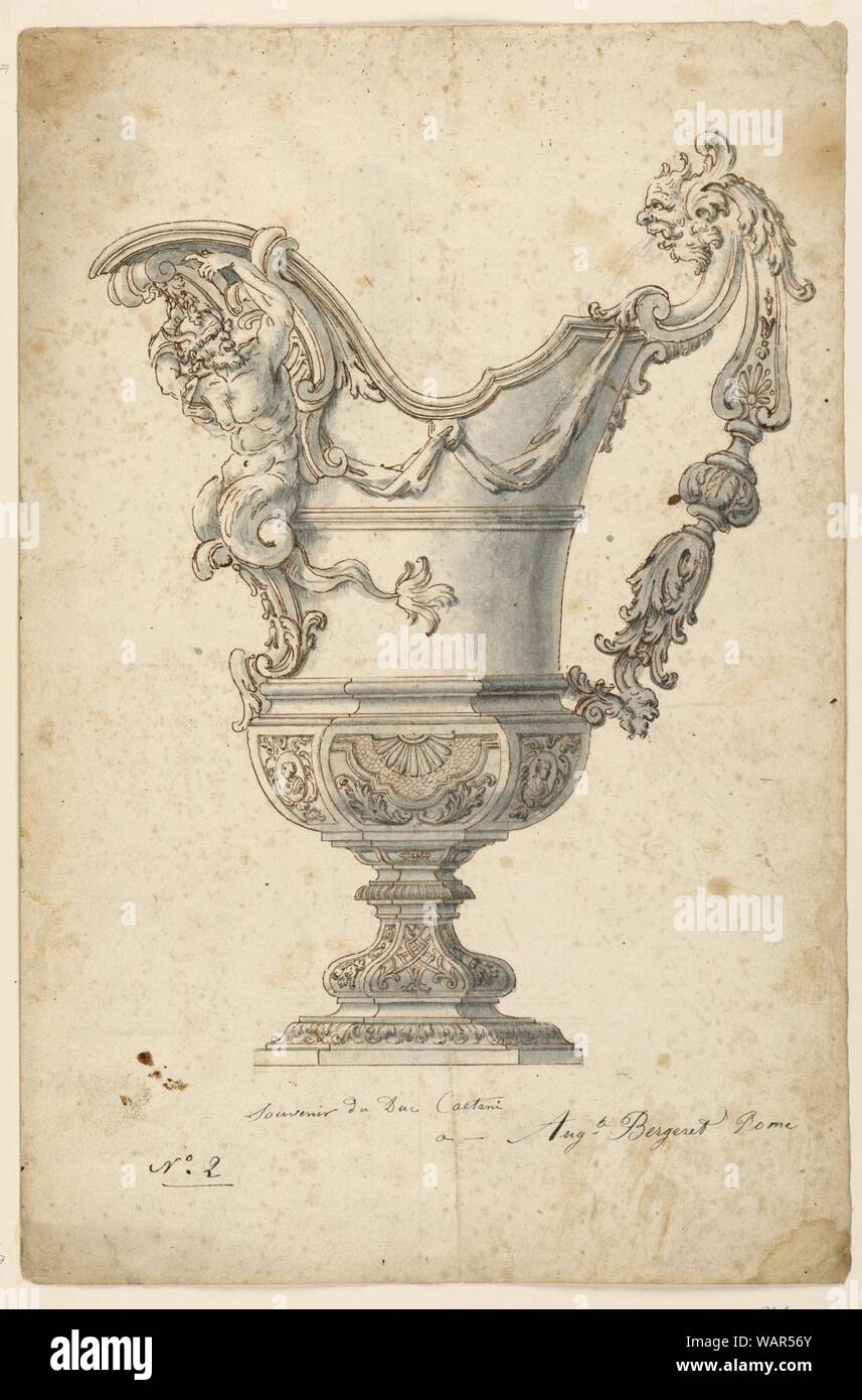 Drawing, Design for a Ewer, ca. 1715 Stock Photo - Alamy