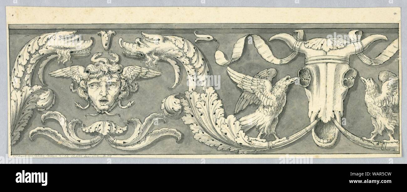 Drawing, Design for a Frieze, 1800–1850 Stock Photo - Alamy