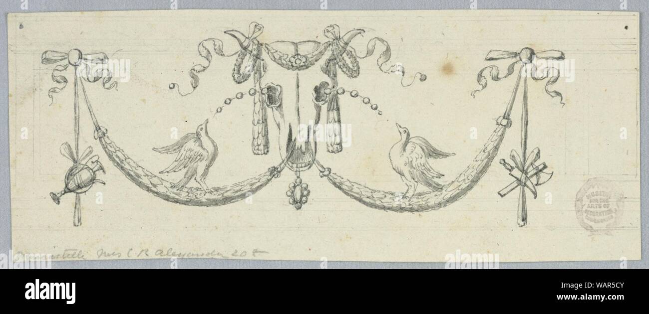 Drawing, Design for a Frieze, 1820–1830 Stock Photo - Alamy
