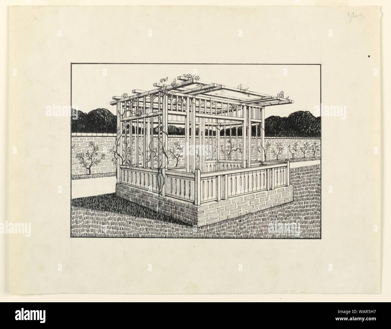 Design for a garden pavilion hi-res stock photography and images - Alamy
