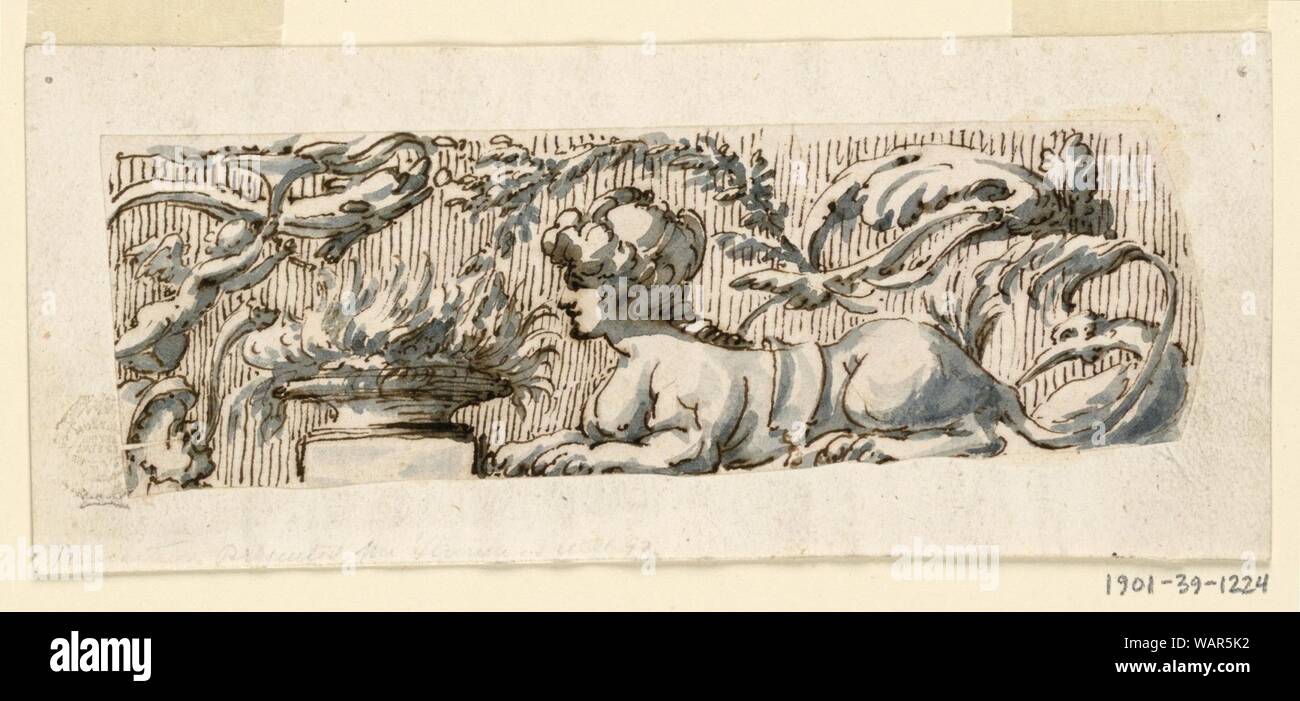 Drawing, Design for a Grotesque Frieze, 1740–1775 Stock Photo - Alamy