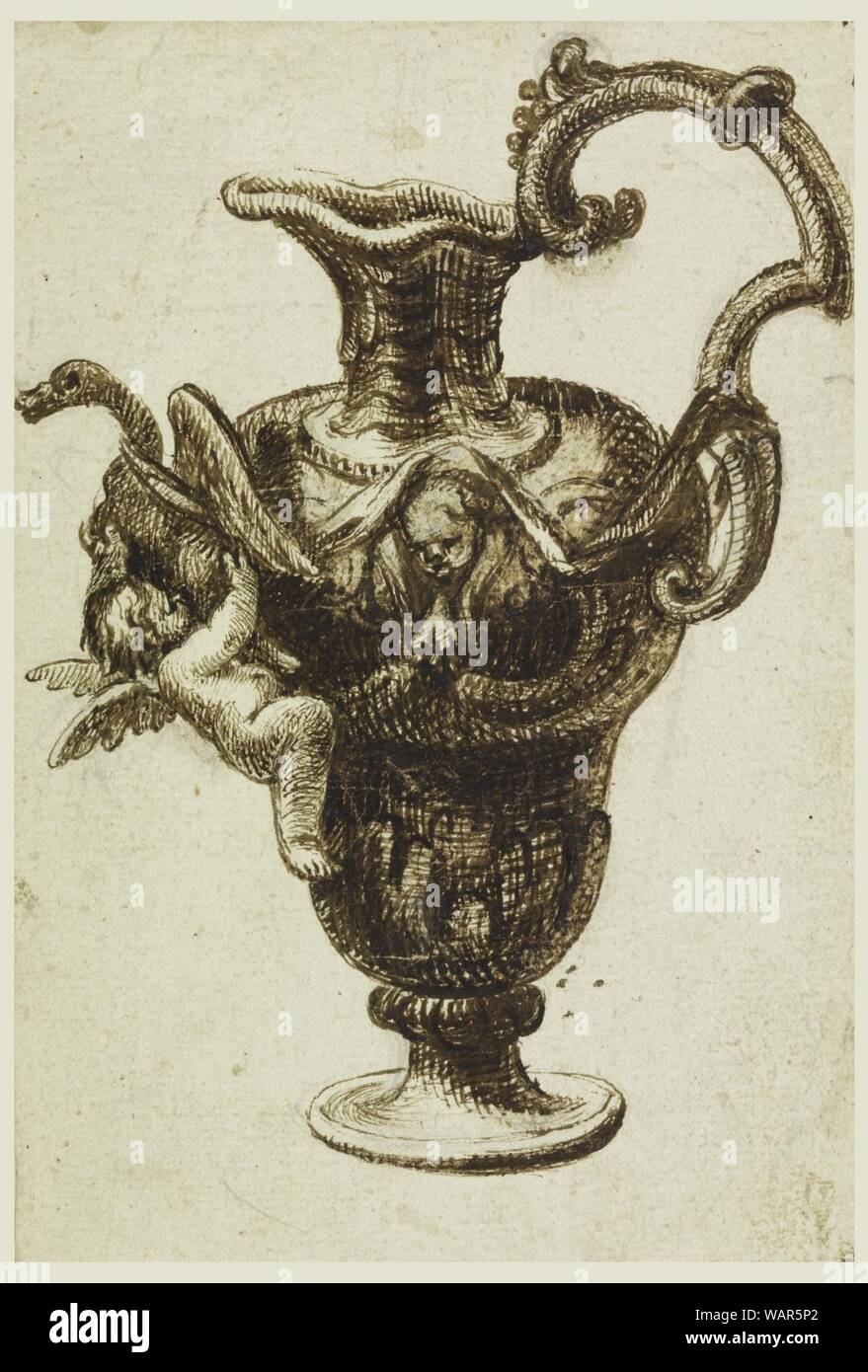 Drawing, Design for a Lip Spout Pitcher, 1701–50 Stock Photo - Alamy