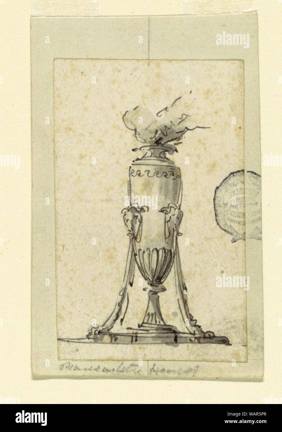 Drawing, Design for a Lamp, ca. 1780 Stock Photo - Alamy