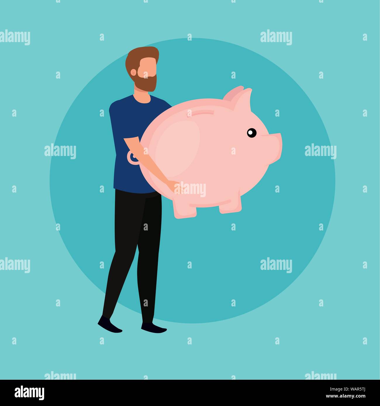 Young saver Stock Vector Images - Alamy