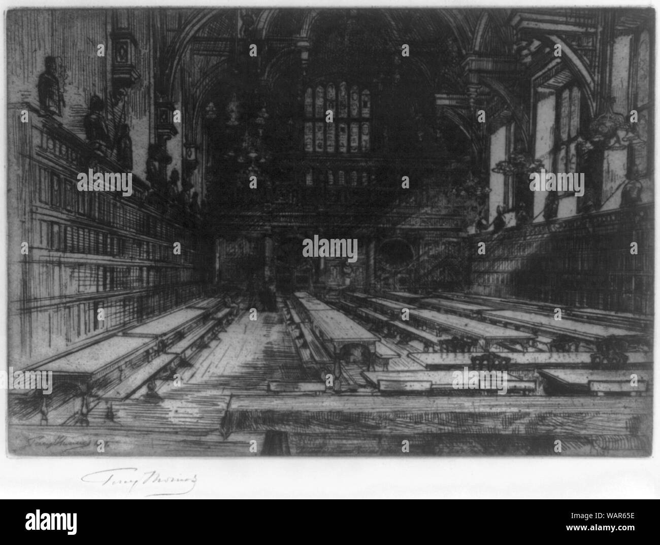 Dining hall of the Middle Temple, London, England Stock Photo - Alamy