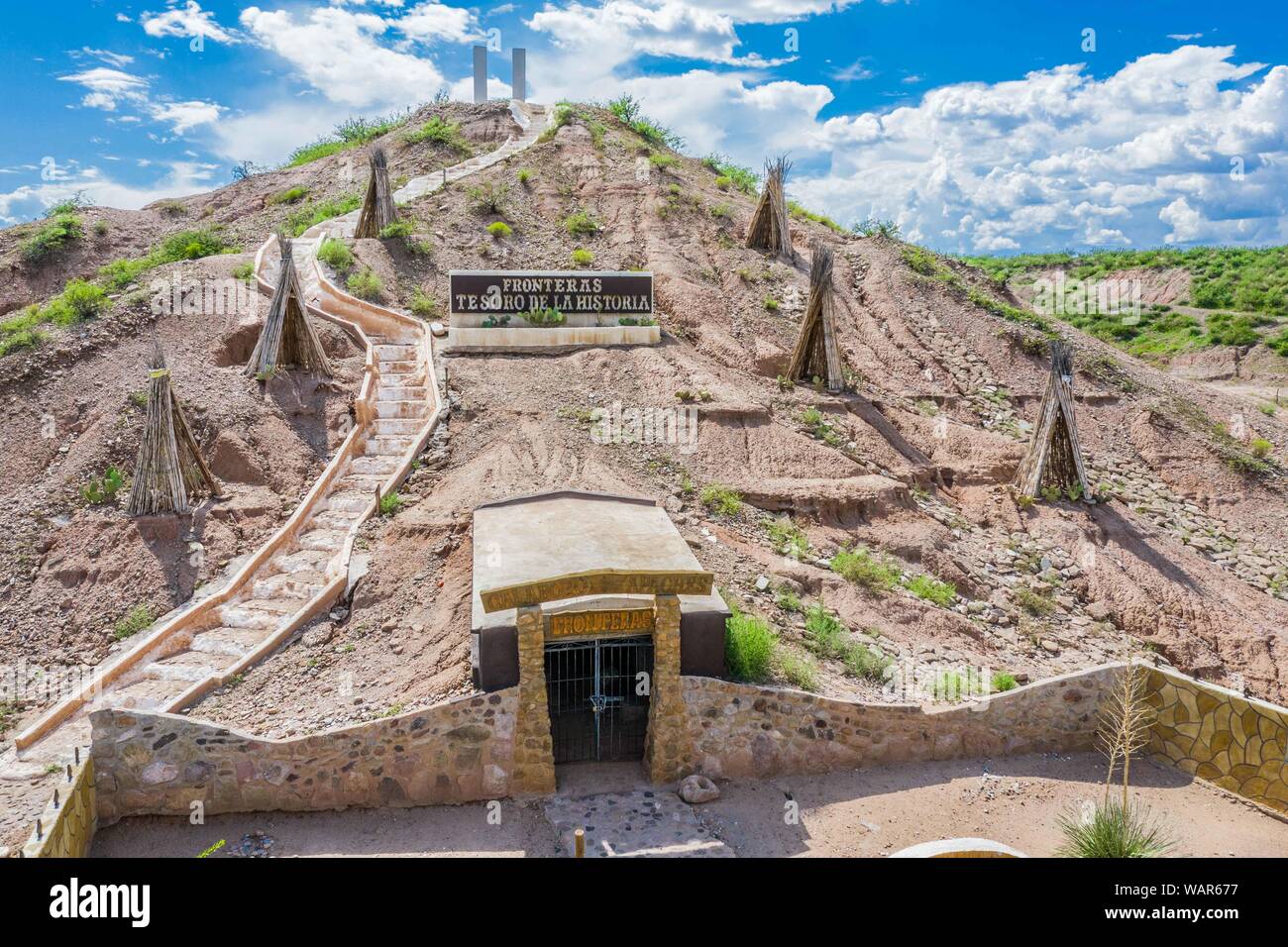 Geronimo's jail. A cave on a hill or small mountain was used to ...