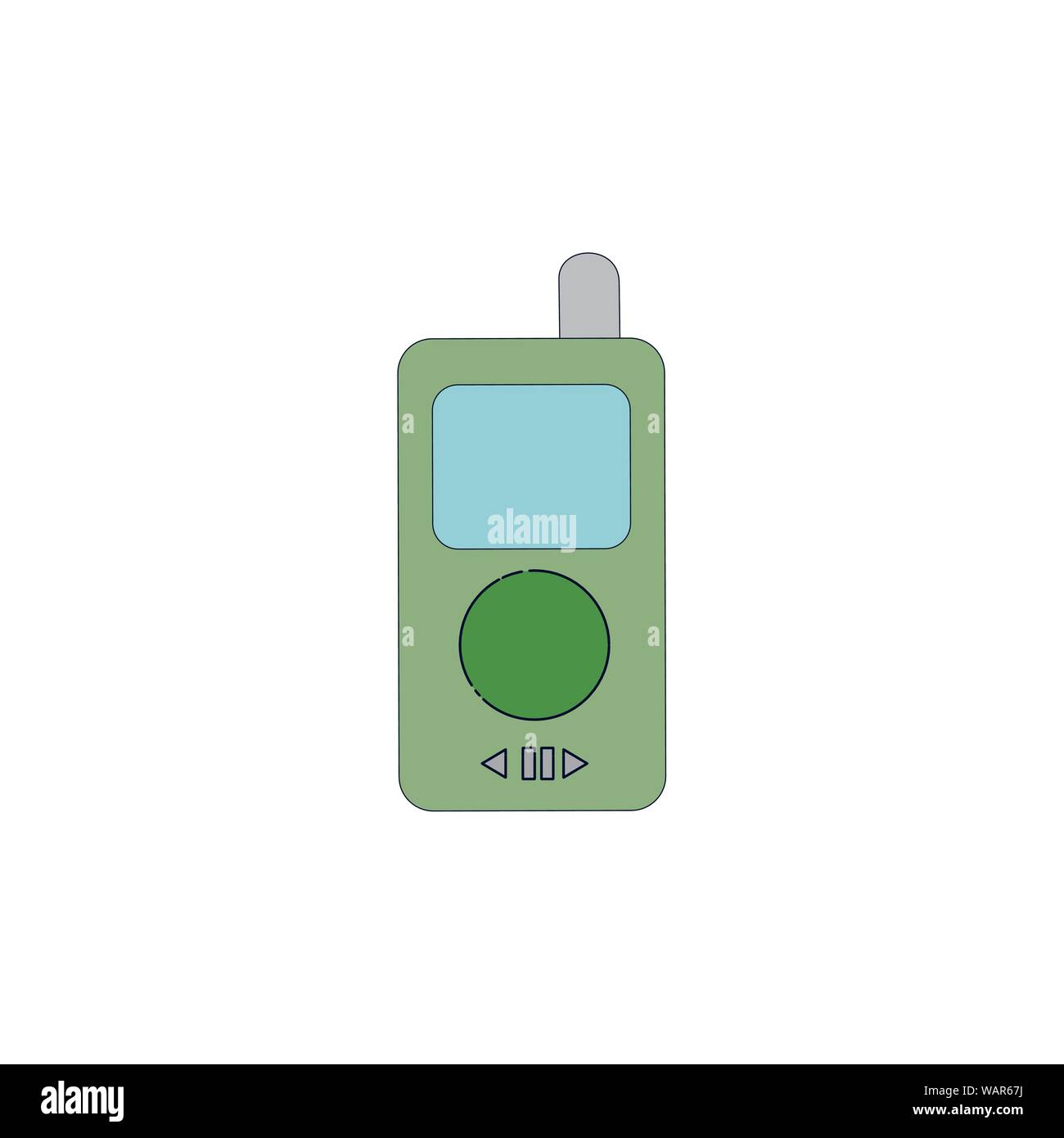 music player gadget technology icon Stock Vector Image & Art - Alamy