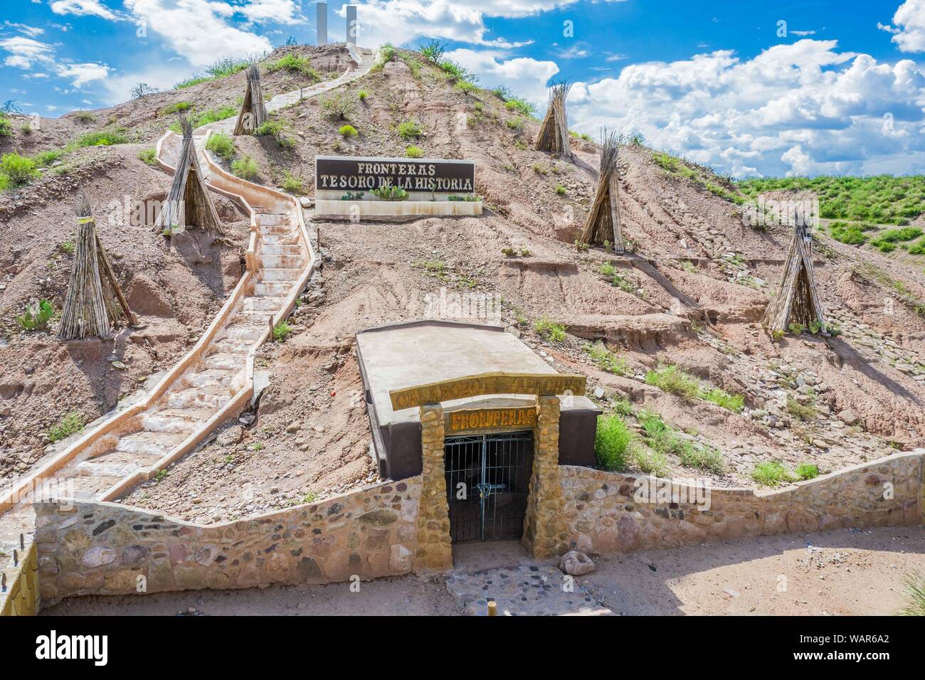 Geronimo's jail. A cave on a hill or small mountain was used to ...