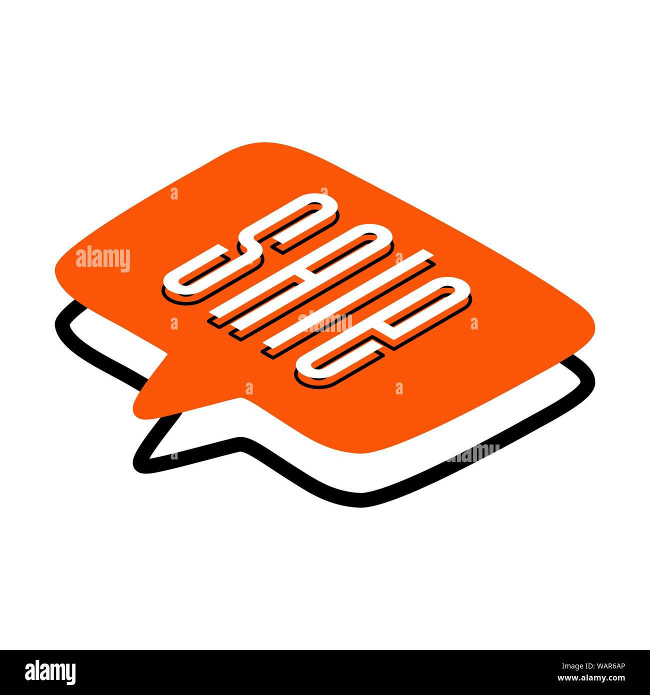 Sale banner Speech bubble of various shapes, isolated on a white ...