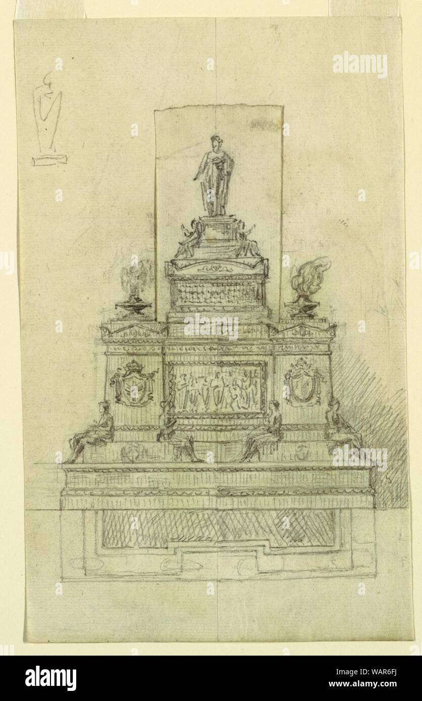 Drawing, Design for a Monument, 18th–19th century Stock Photo - Alamy