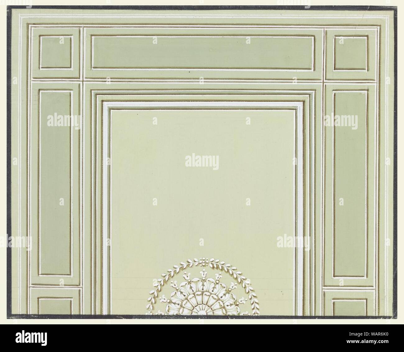 Drawing, Design for a Painted Ceiling, 1820–40 Stock Photo - Alamy