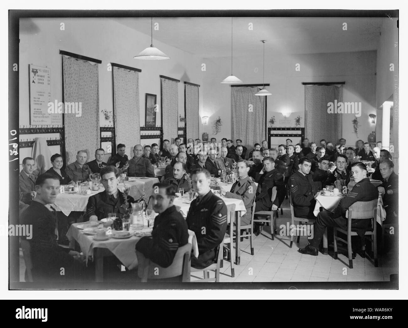 Dinner party at Y Hostel for Mr. Massey's farewell taken Dec. 6, '43 ...