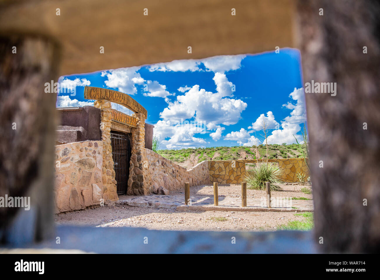 Geronimo's jail. A cave on a hill or small mountain was used to ...