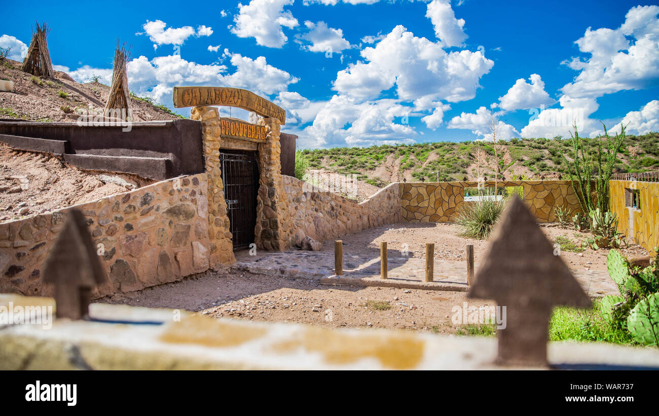 Geronimo's jail. A cave on a hill or small mountain was used to ...