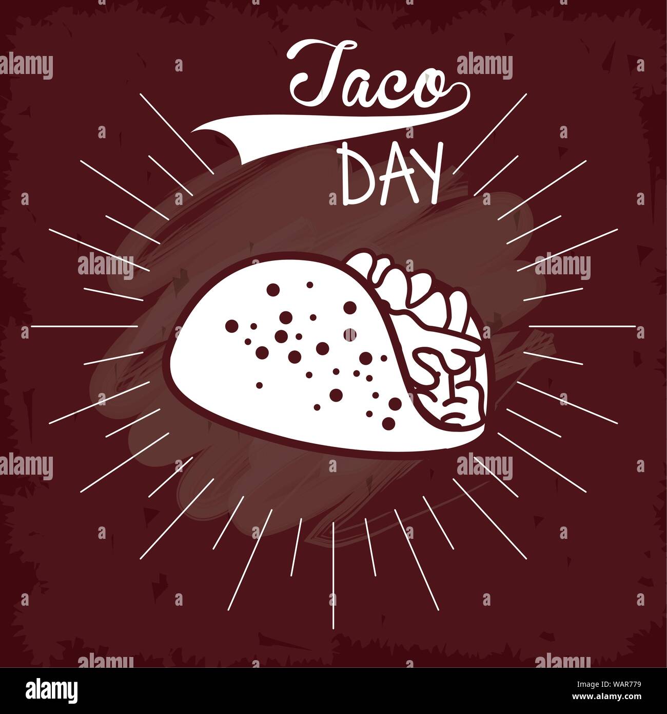 Taco day mexican food cartoon Stock Vector Image & Art - Alamy
