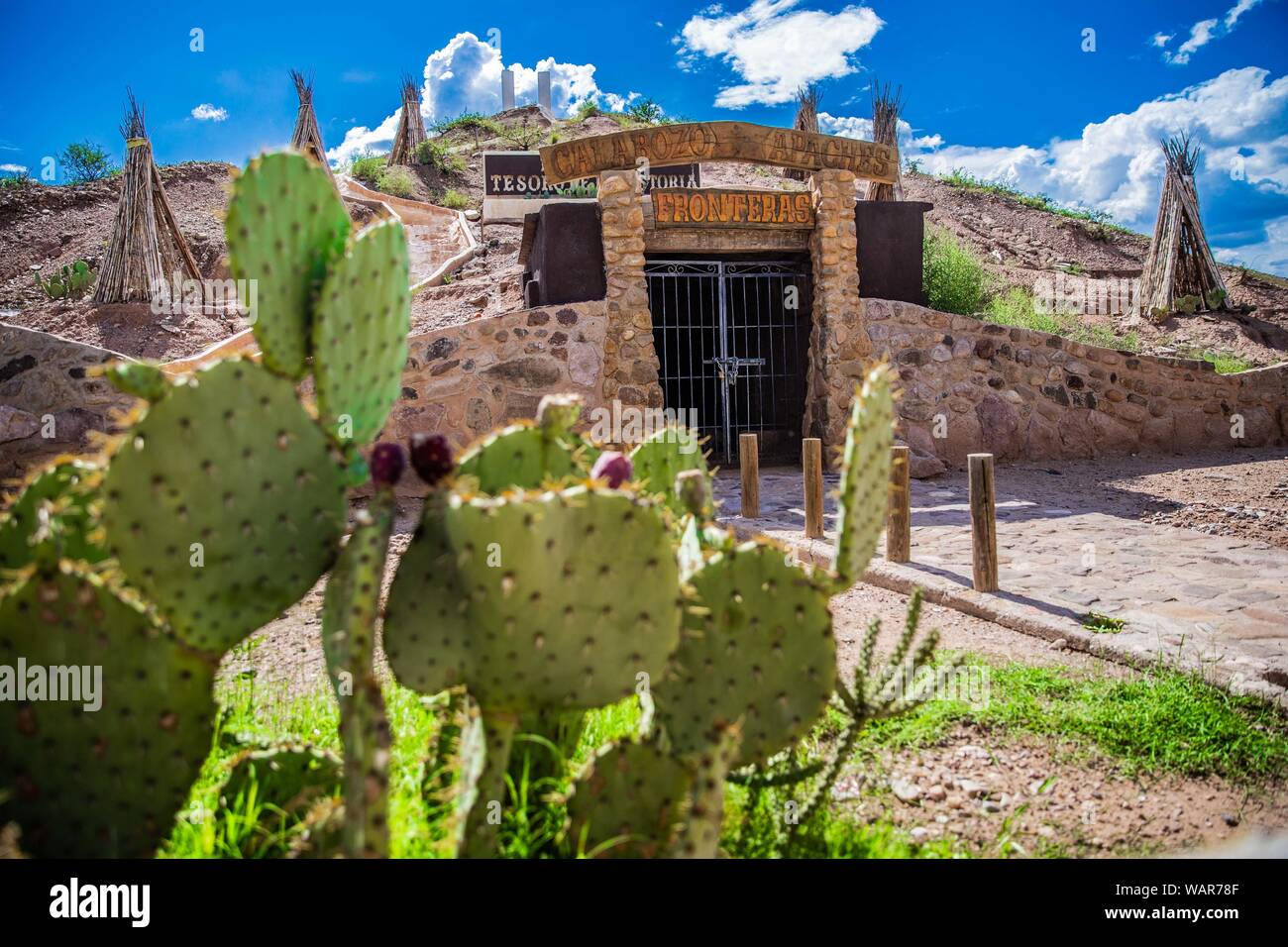 Geronimo's jail. A cave on a hill or small mountain was used to ...
