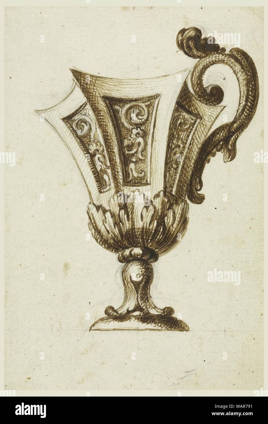 Drawing, Design for a Pitcher, 1701–50 Stock Photo - Alamy