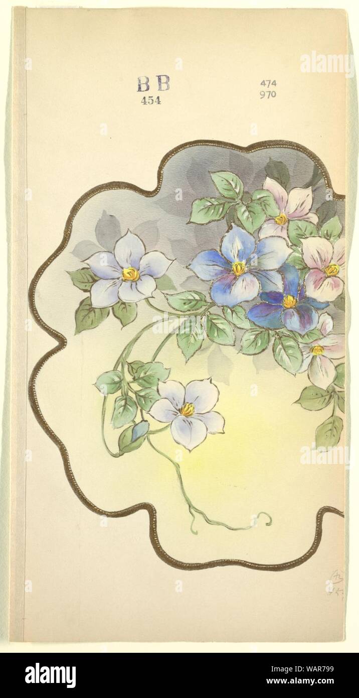 Drawing, Design for a Plate, 1880–1910 Stock Photo - Alamy