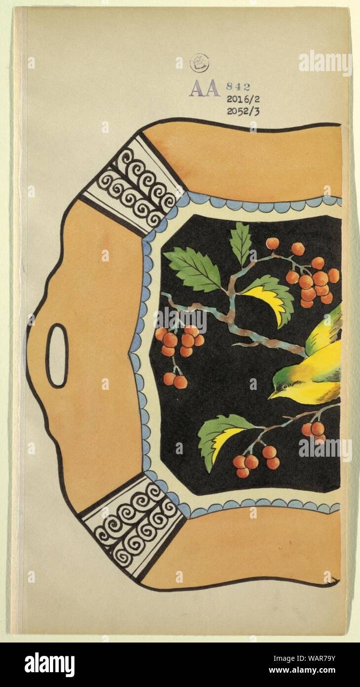 Drawing, Design for a Platter, 1880–1910 Stock Photo - Alamy
