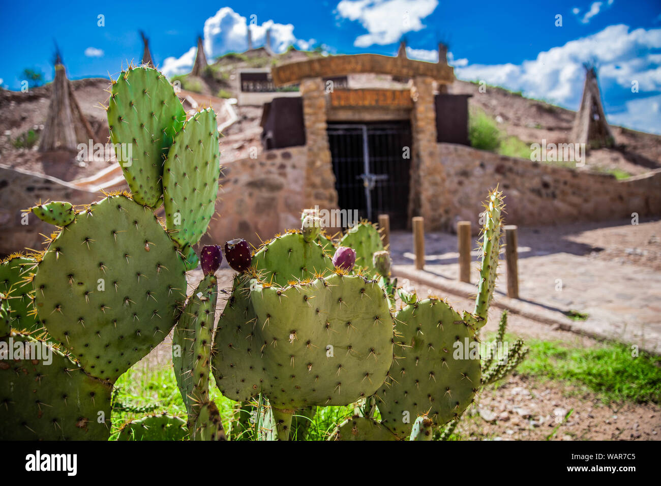 Geronimo's jail. A cave on a hill or small mountain was used to ...