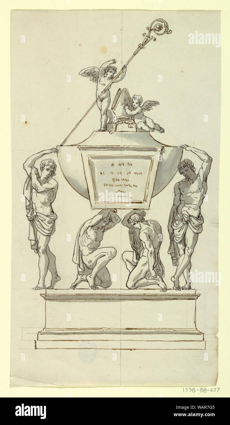 Drawing, Design for a Reliquary, ca. 1810 Stock Photo - Alamy