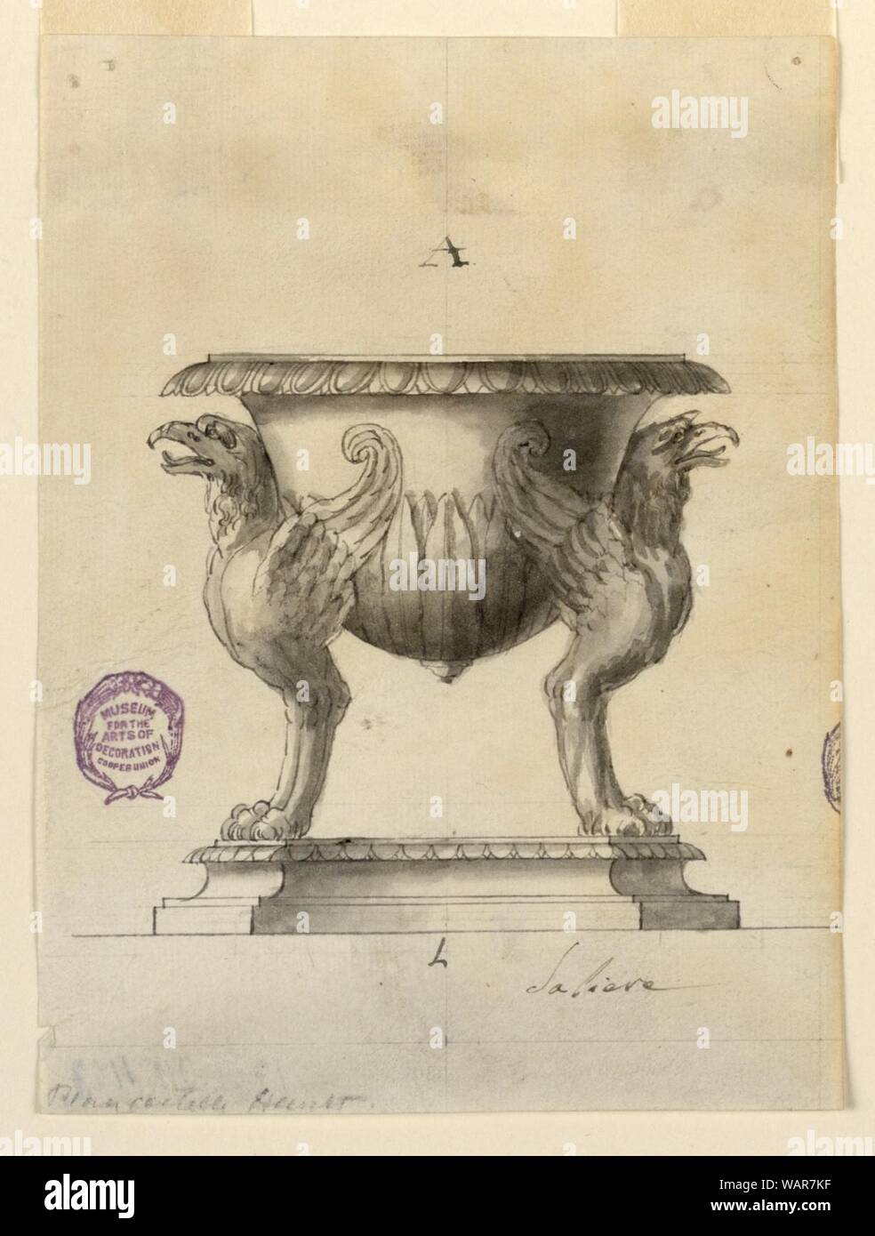 Drawing, Design for a Salt Cellar, 1795–1805 Stock Photo - Alamy