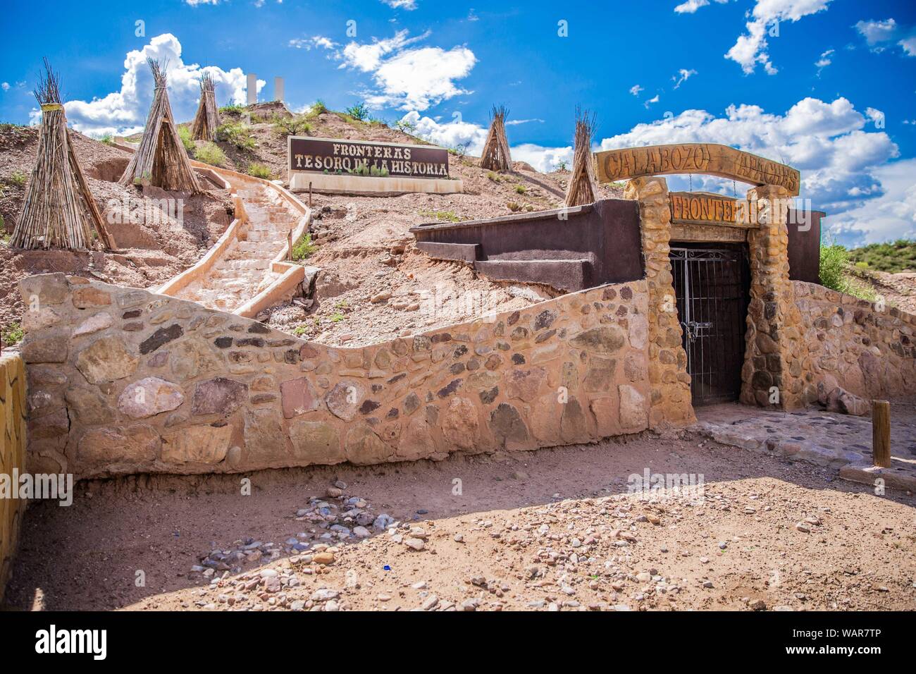 Geronimo's jail. A cave on a hill or small mountain was used to ...