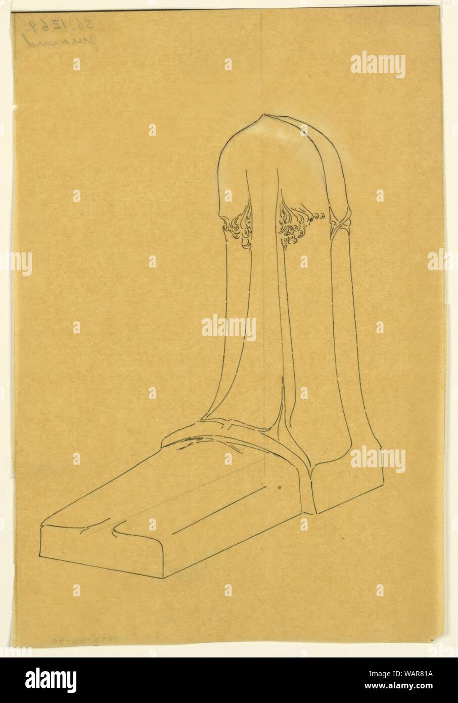 Drawing, Design for a Tombstone, ca. 1900 Stock Photo - Alamy