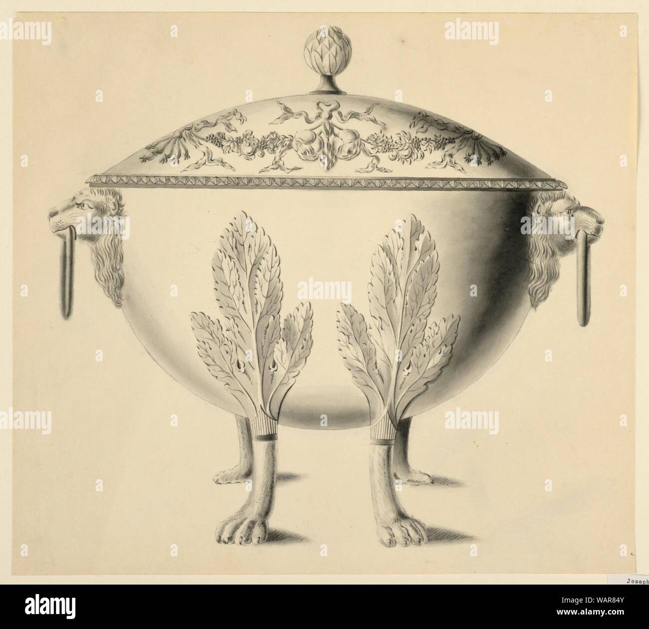 Drawing, Design for a Tureen, 1827–35 Stock Photo - Alamy