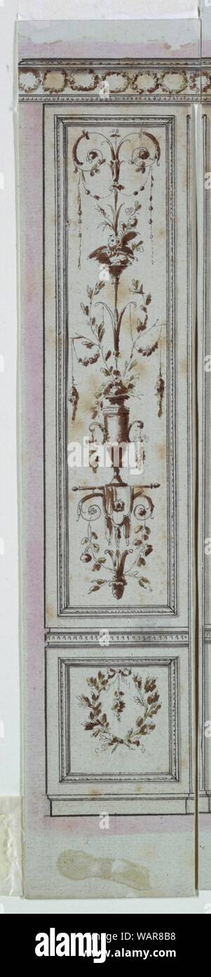 Drawing, Design for a Wall Panel, ca. 1770 Stock Photo - Alamy