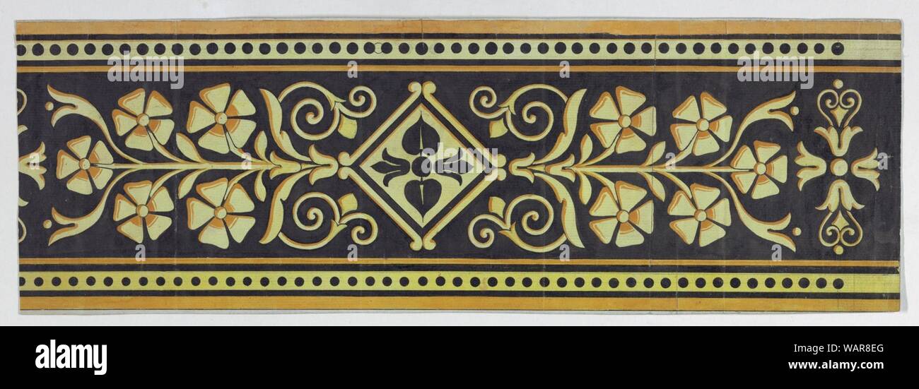 Drawing, Design for a Woven Border, ca. 1810 Stock Photo - Alamy