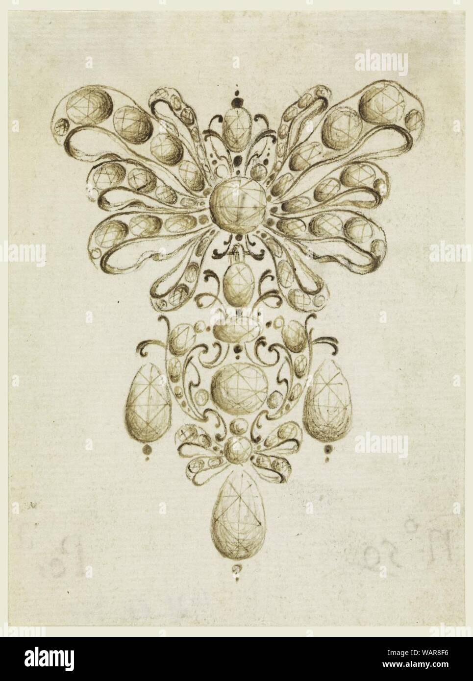 Drawing, Design for an Agraffe, ca. 1742 Stock Photo - Alamy