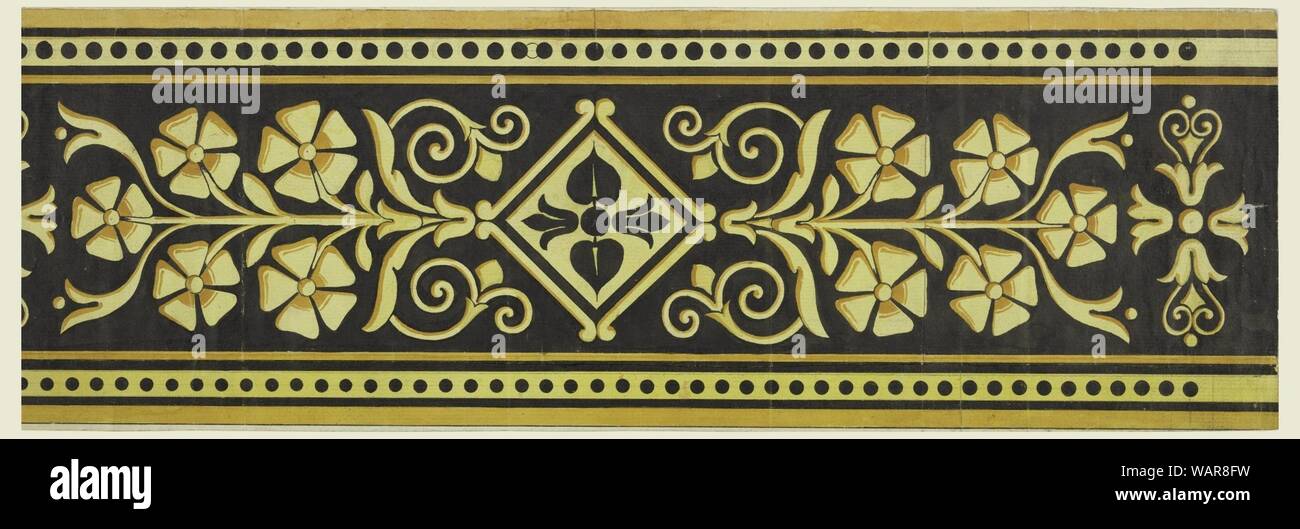 Drawing, Design for a Woven Border, ca. 1810 Stock Photo - Alamy