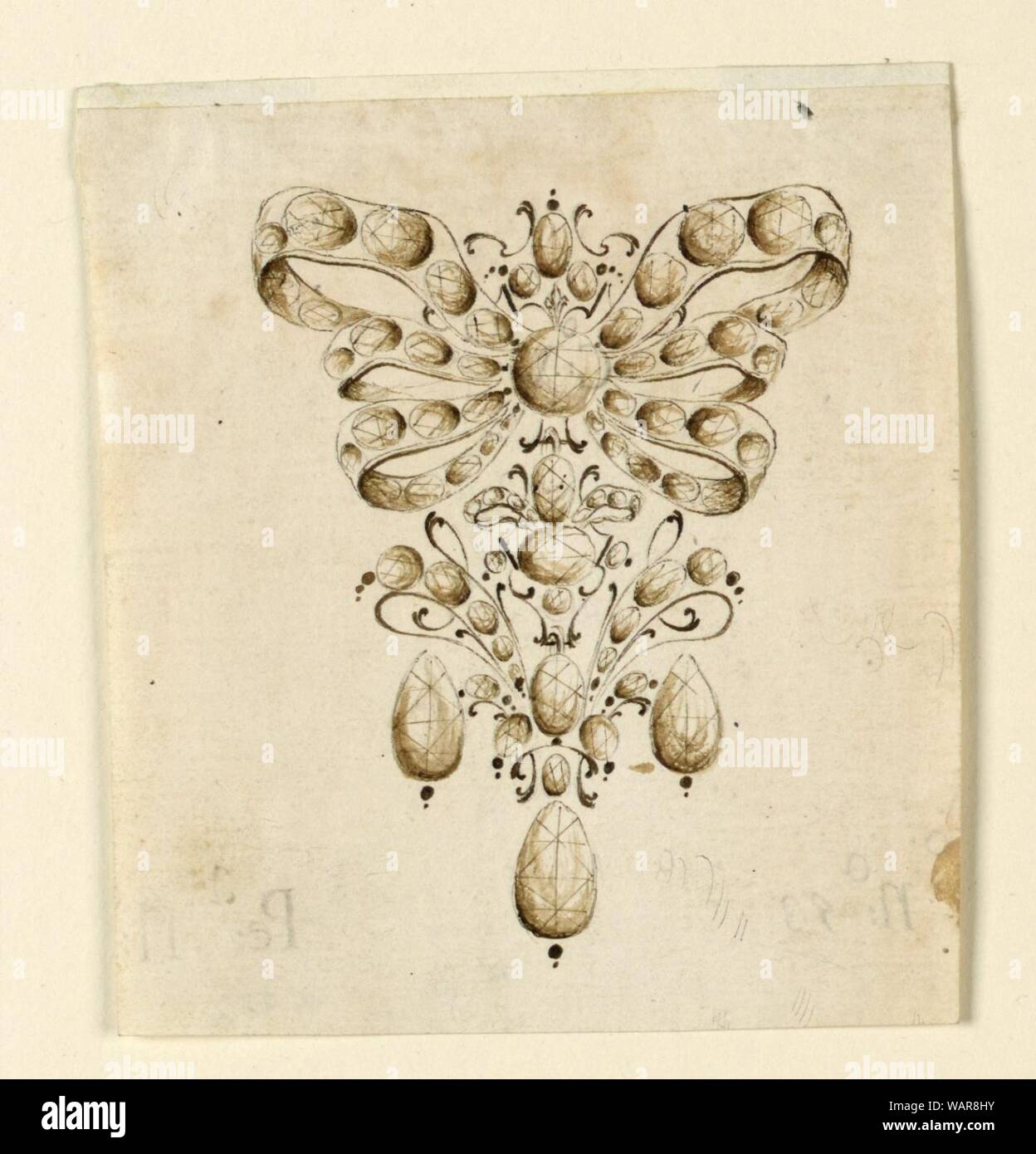 Drawing, Design for an Agraffe, ca. 1742 Stock Photo - Alamy