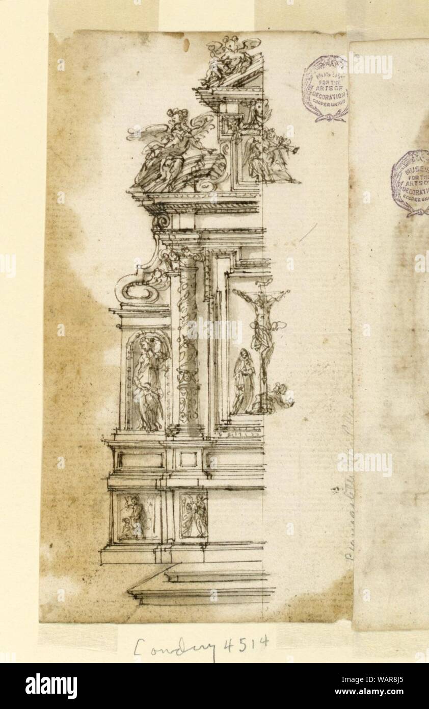 Drawing, Design for an Alter, ca. 1640–50 Stock Photo - Alamy
