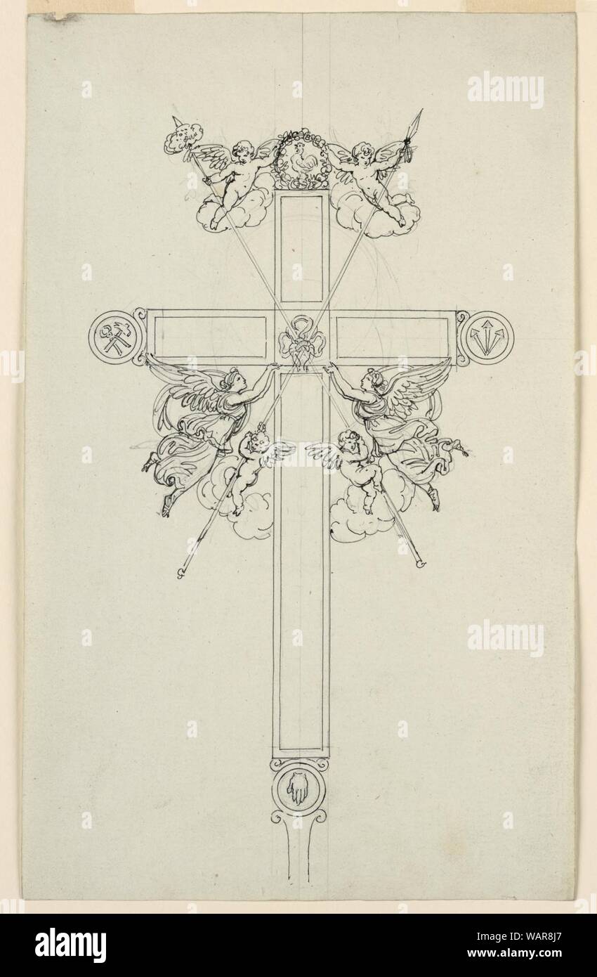 Drawing, Design for an Altar Cross, ca. 1820 Stock Photo - Alamy