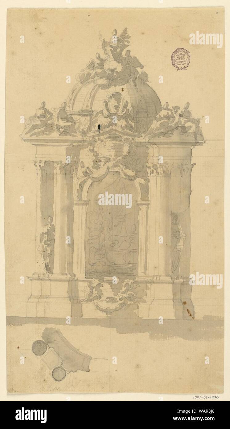 Drawing, Design for an Altar, ca. 1750 Stock Photo - Alamy