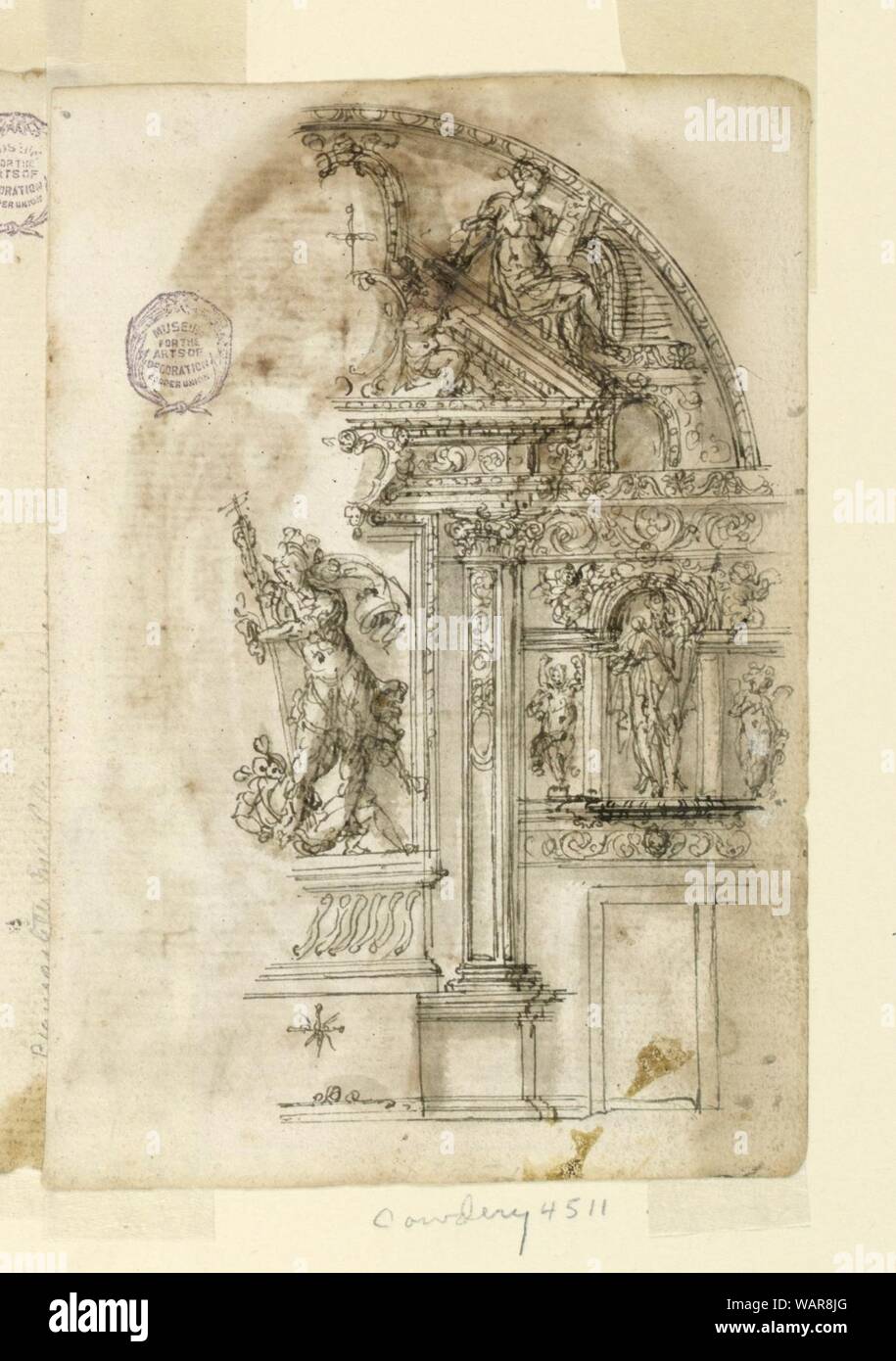 Drawing, Design for an Altar, ca. 1640–50 Stock Photo - Alamy