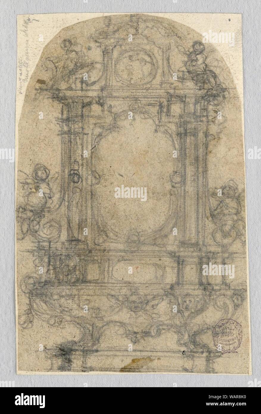 Drawing, Design for an Alter, 1650–1700 Stock Photo - Alamy