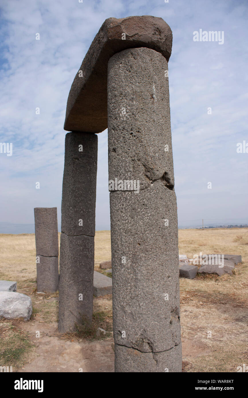 Ancient dolmen construction architecture by ancestors placed on top of ...