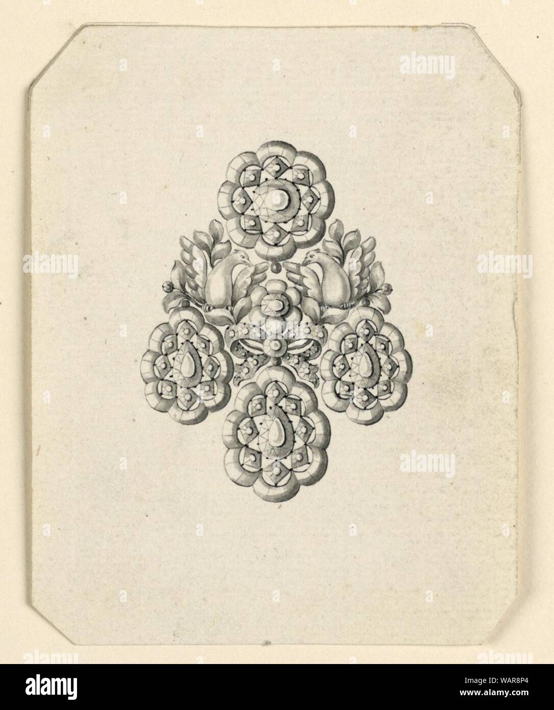 Drawing, Design for an Earring, ca. 1780 Stock Photo - Alamy