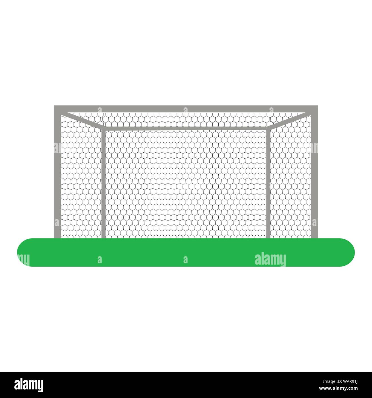 Soccer football goal frontview cartoon Stock Vector Image & Art - Alamy