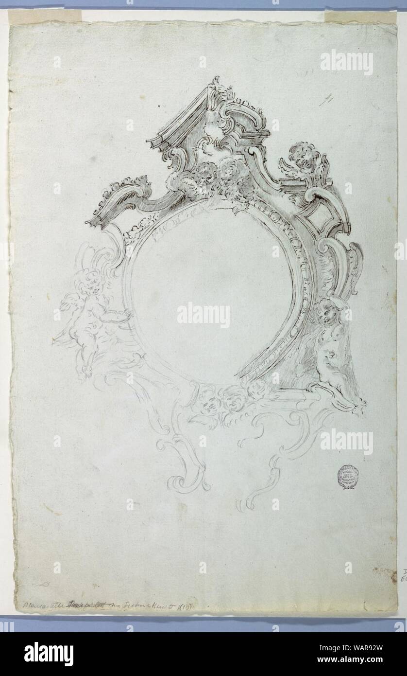 Drawing, Design for an Escutcheon with Alternative Suggestions, 1750 ...