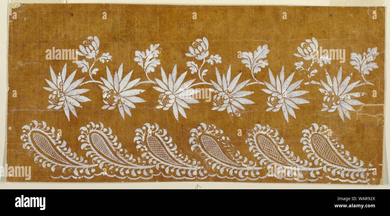 Border design embroidered hi-res stock photography and images - Alamy