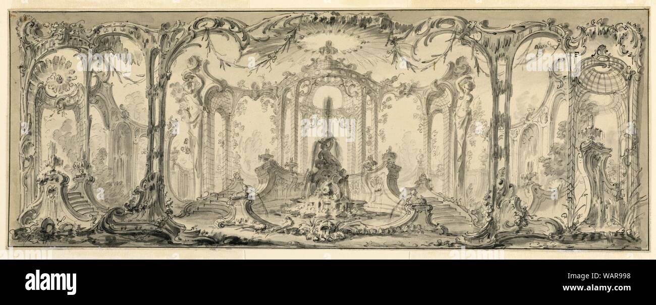 Drawing, Design for an Ornamental Decoration, 1740–60 Stock Photo - Alamy