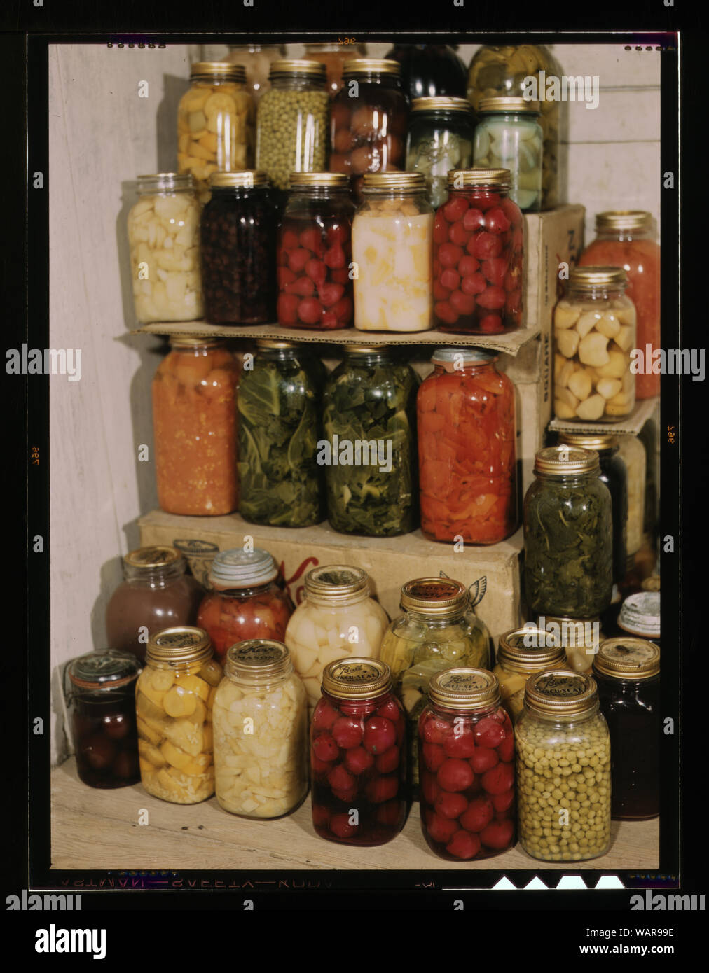 Display of home-canned food Stock Photo - Alamy